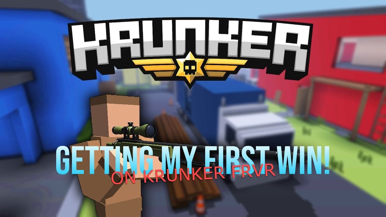 My First Win? | Krunker FRVR - YouTube