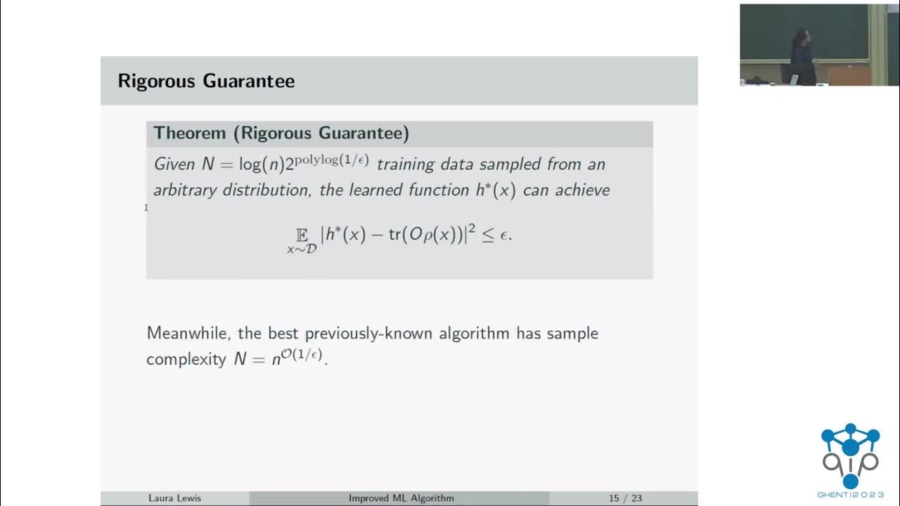 QIP2023 | Improved machine learning algorithm for predicting ground state properties (Laura ...