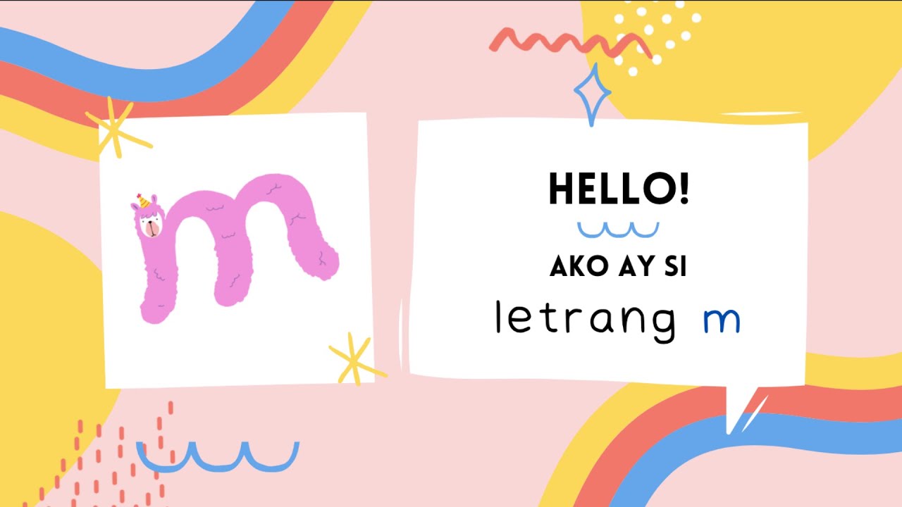 Filipino: Letrang m | Teacher Gliz - YouTube