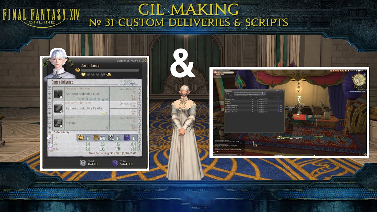 FF14 Making Gil: ep.31 custom deliveries and scripts - YouTube