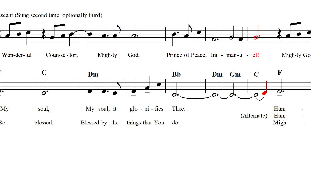 Magnificat. Mary's Song (Luke 1:46-55; Isaiah 9:6) - YouTube