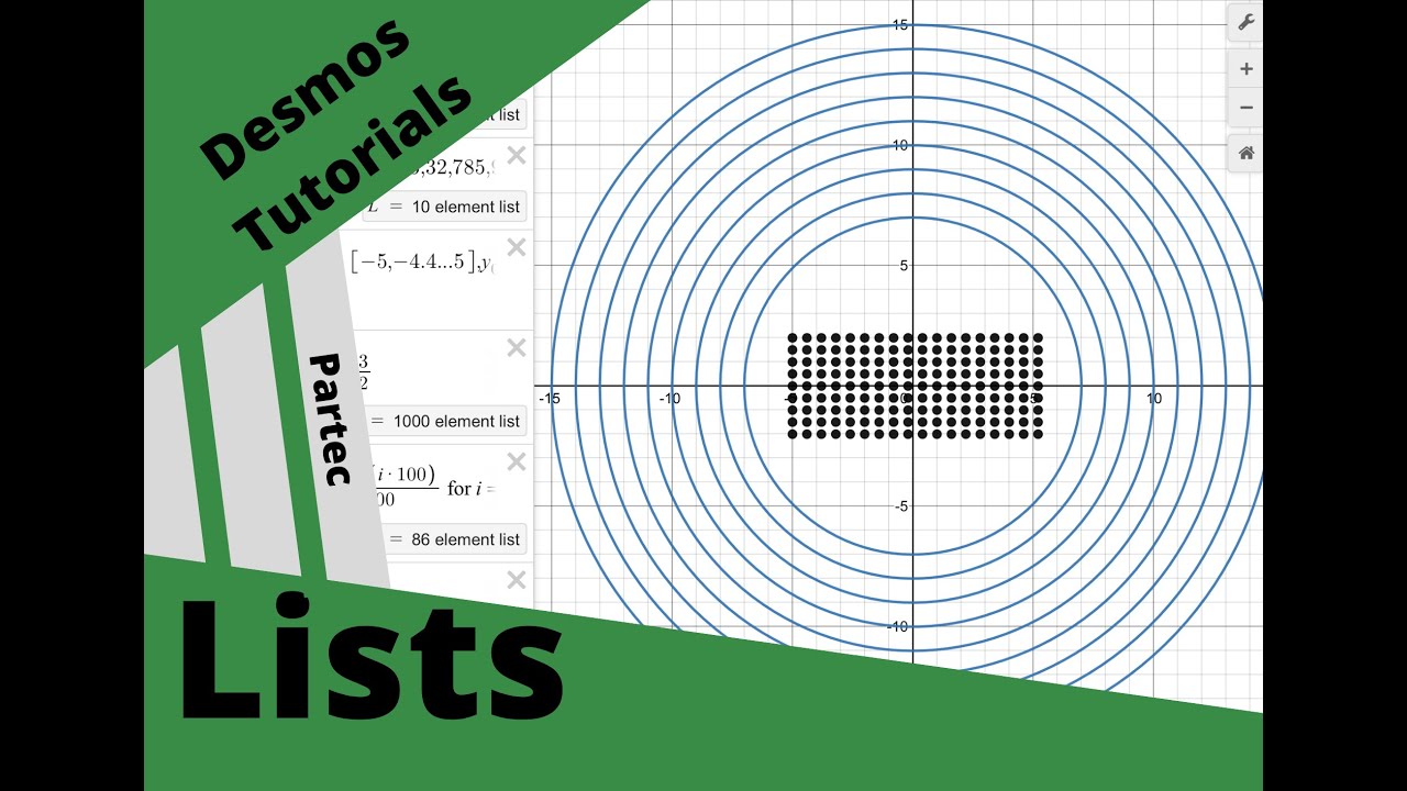 Desmos Tutorials - Lists - YouTube