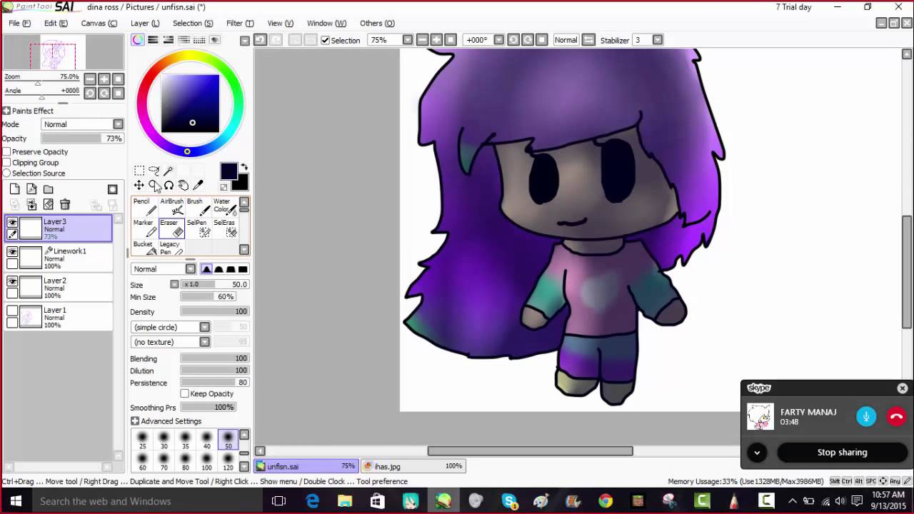 Speedpaint~chibi ihascupquake - YouTube