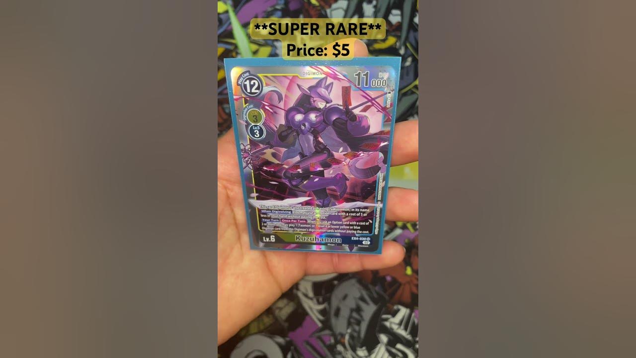 Kuzuhamon EX4-030 #digimoncardgame SR - YouTube