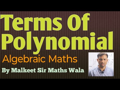 Algebra Me Polynomial Ki Terms, Polynomial Terms In Maths ll video no 4 ...