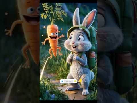 The Great Carrot Chase – Funny Rabbit Animation😂#shorts #FunnyRabbit #RabbitAnimation#cartoon# ...