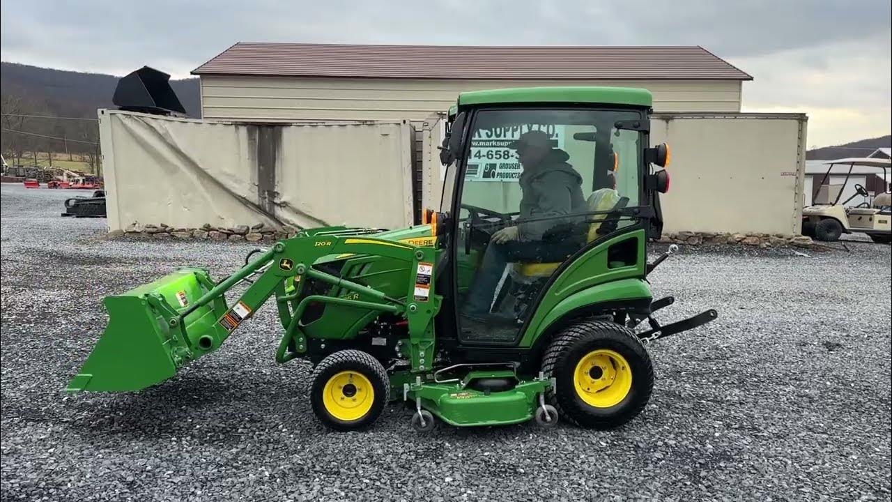 LIKE NEW 2023 John Deere 1025R Cab Tractor With Heat 54" Mower Deck ...
