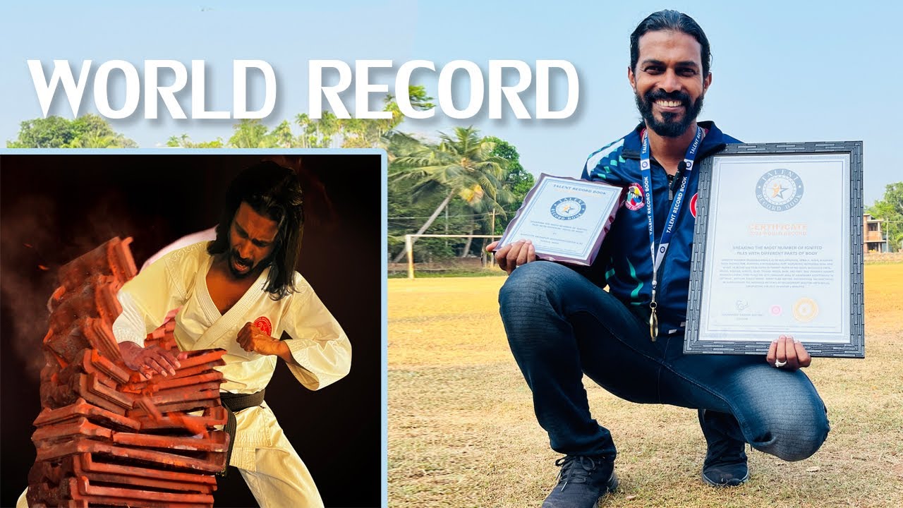 ബാപ്പുട്ടി പറപ്പൂരിന് വേള്‍ഡ് റെക്കോര്‍ഡ്‌ / TALENT RECORD BOOK OF ...
