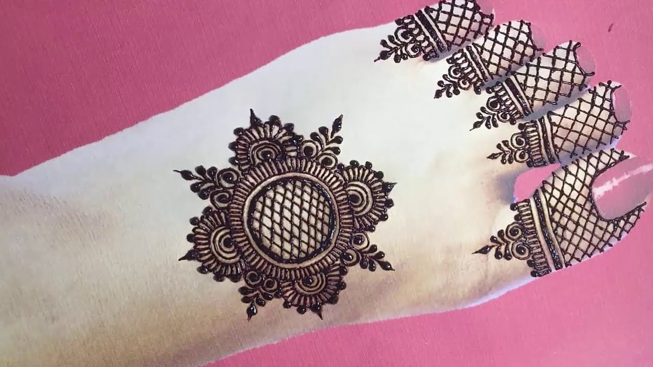 Leg mehndi design | mehndi dizain | pairo ki mehandi ka design | foot ...