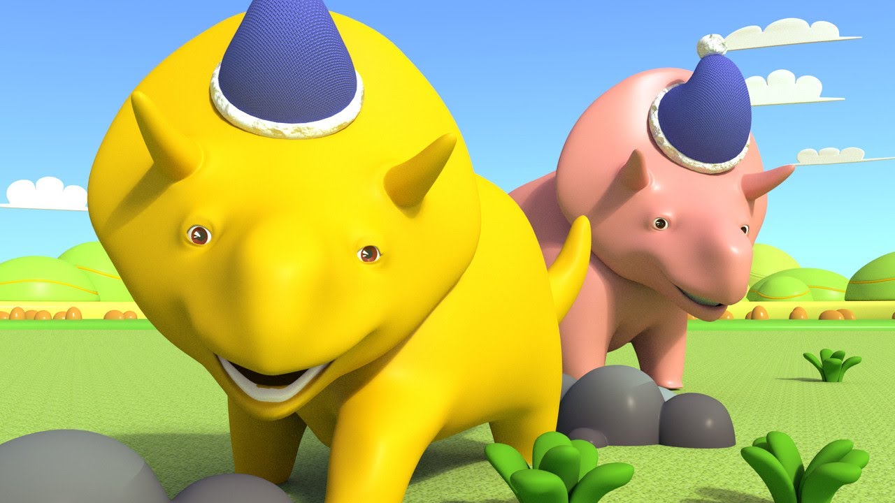 숫자 배우기 잠 자기 전에 세기 다이노와 함께 배우기 👶 교육 만화 L Learn With Dino