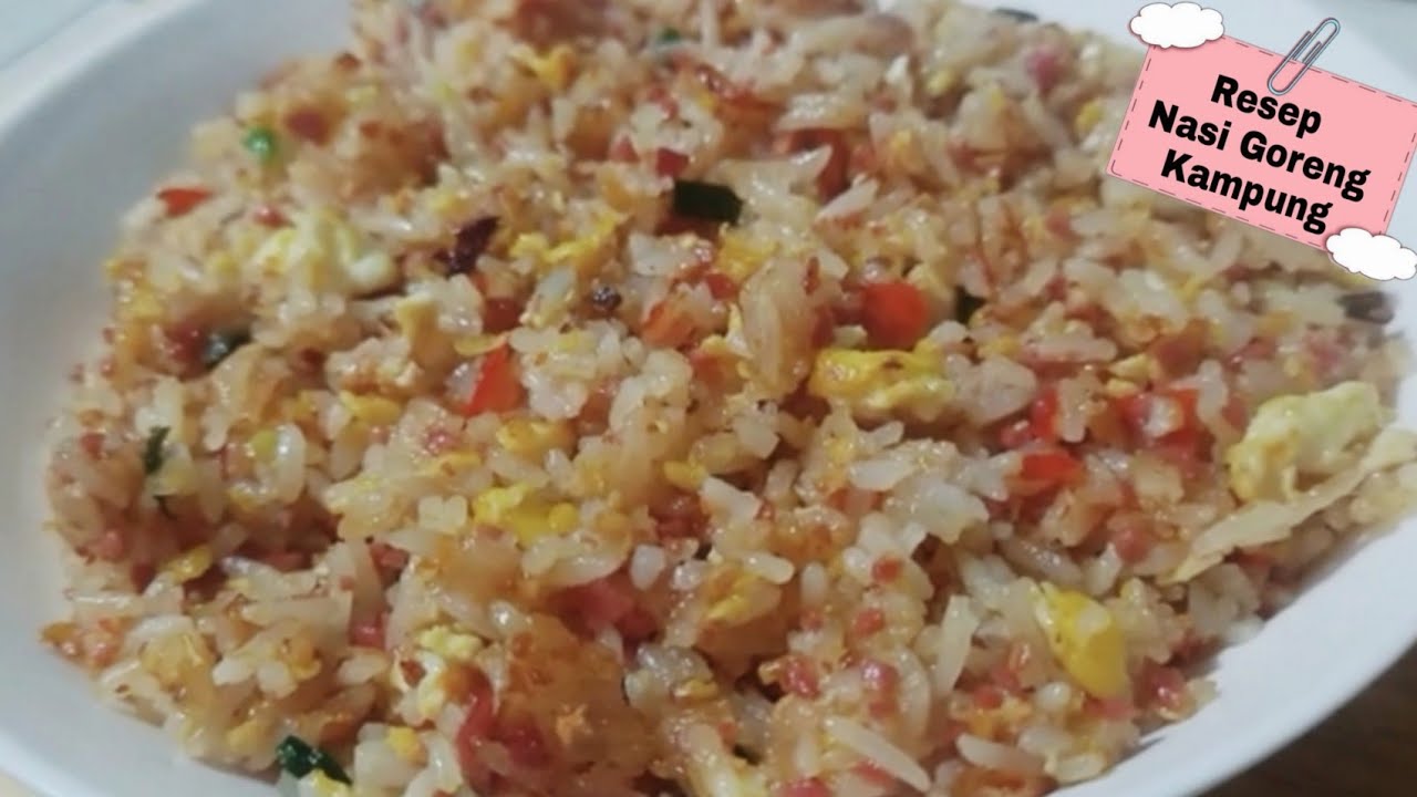 Resep Nasi Goreng Kampung Sederhana | ide menu sarapan simple - YouTube