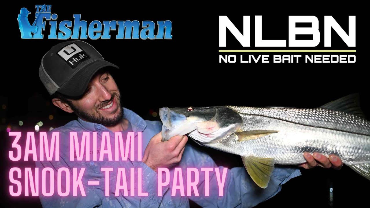 3am Miami Snook-Tail Party - NLBN & The Fisherman Magazine - YouTube