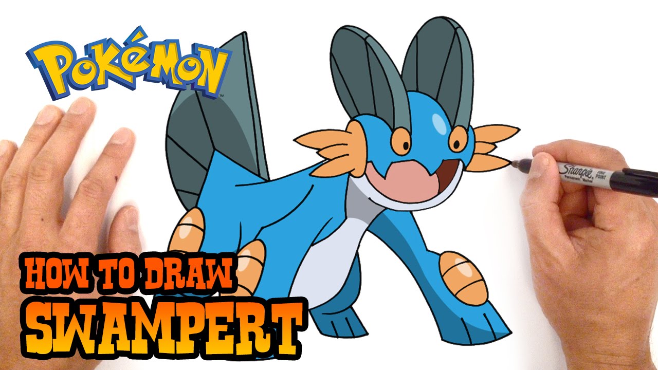How to Draw Swampert | Pokemon - YouTube
