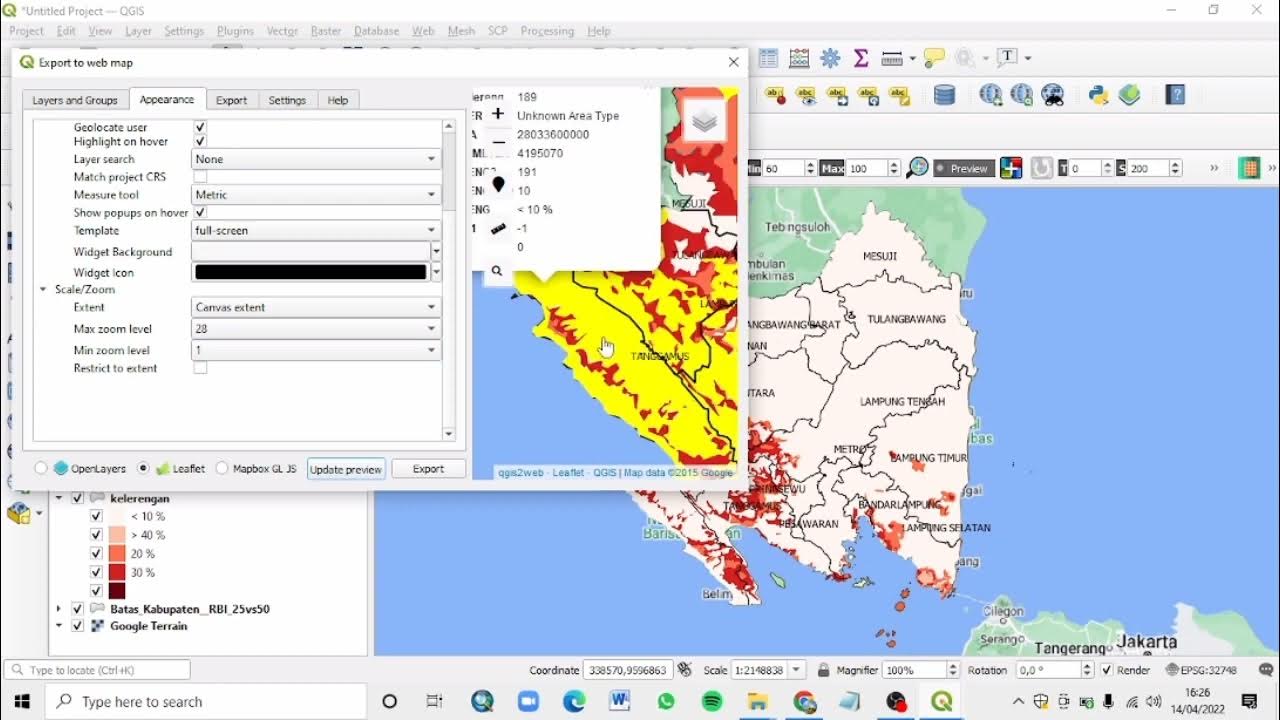 TUTORIAL MEMBUAT WEBGIS MENGGUNAKAN QGIS 3.16 || UTS Mata Kuliah ...