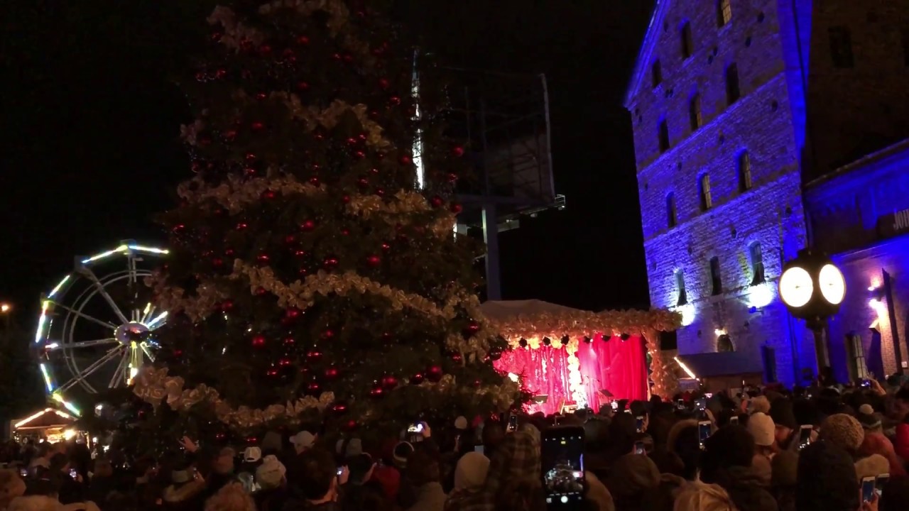 Toronto Christmas Market 2017 - Christmas Tree Lighting Ceremony - YouTube