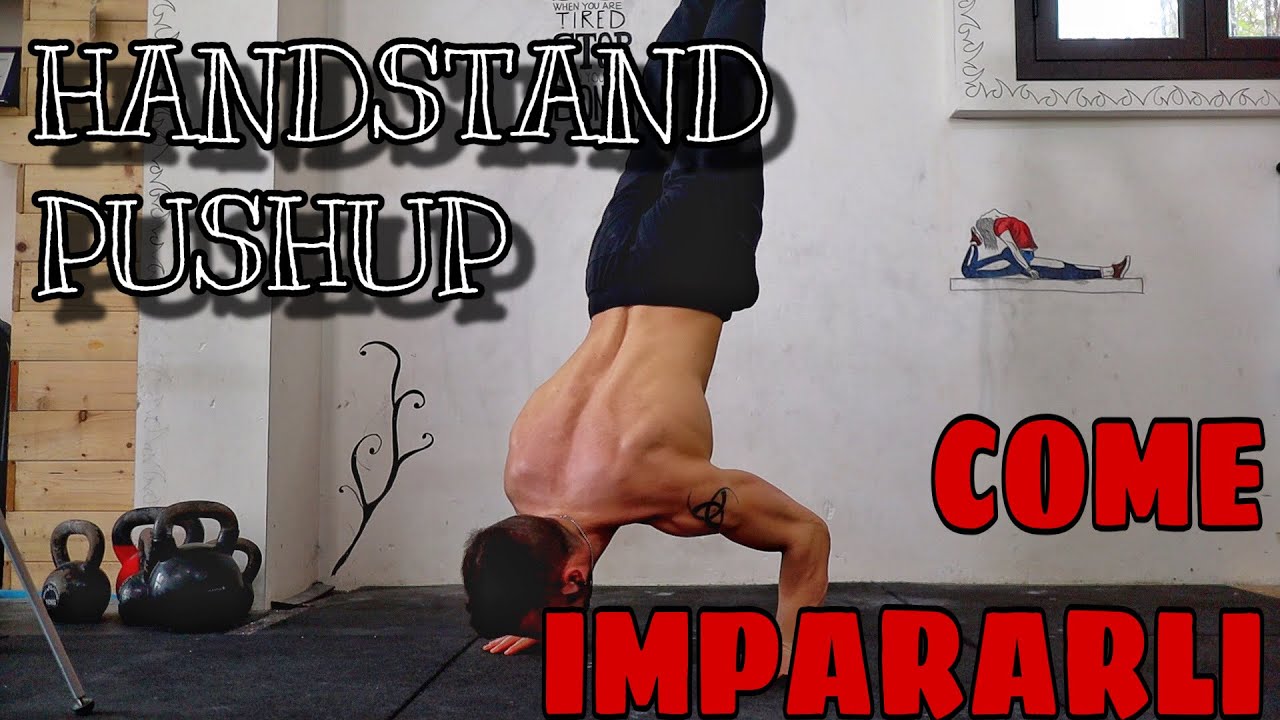 HOW TO HANDSTAND PUSHUP - YouTube