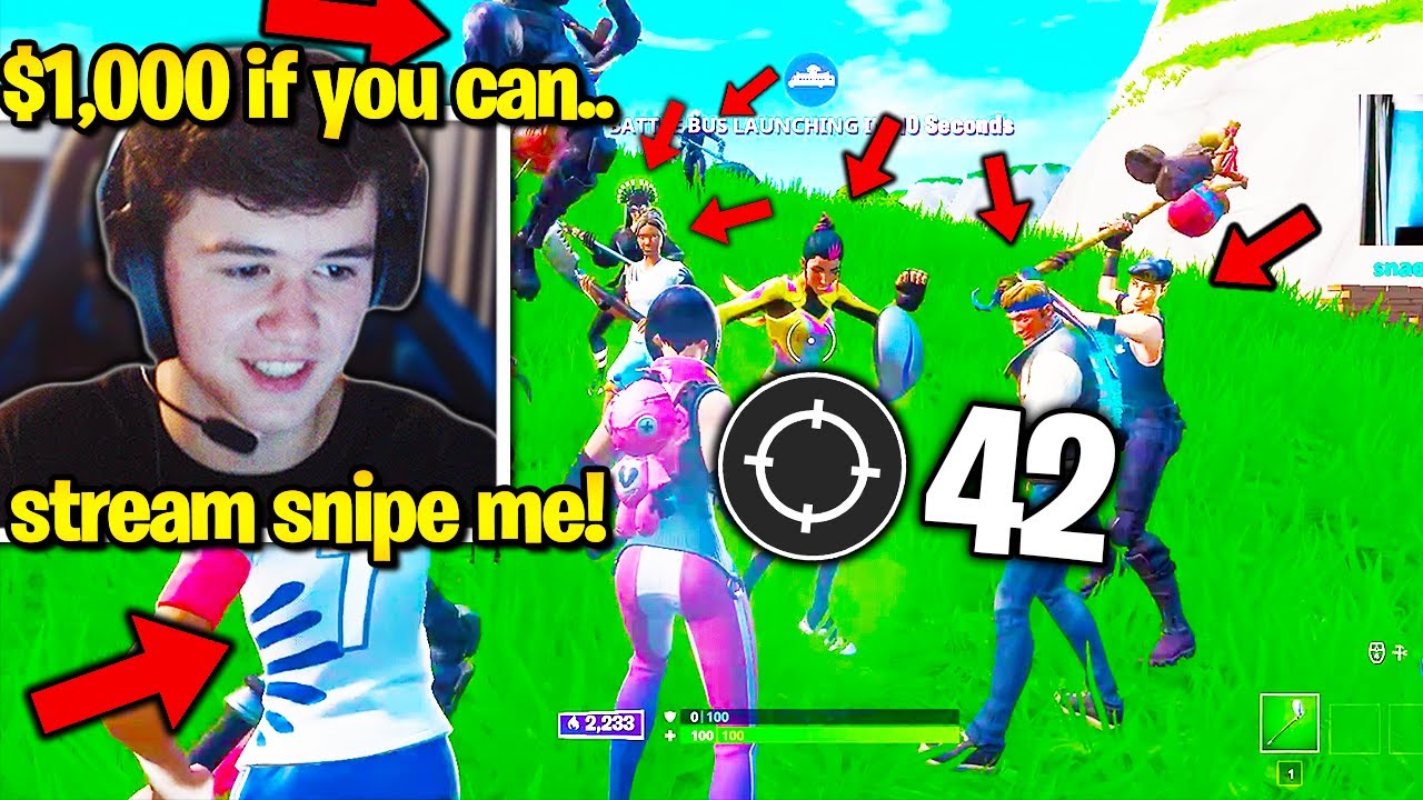 BUGHA vs. *FULL LOBBY* of STREAM SNIPERS! (Fortnite World Cup Winner ...