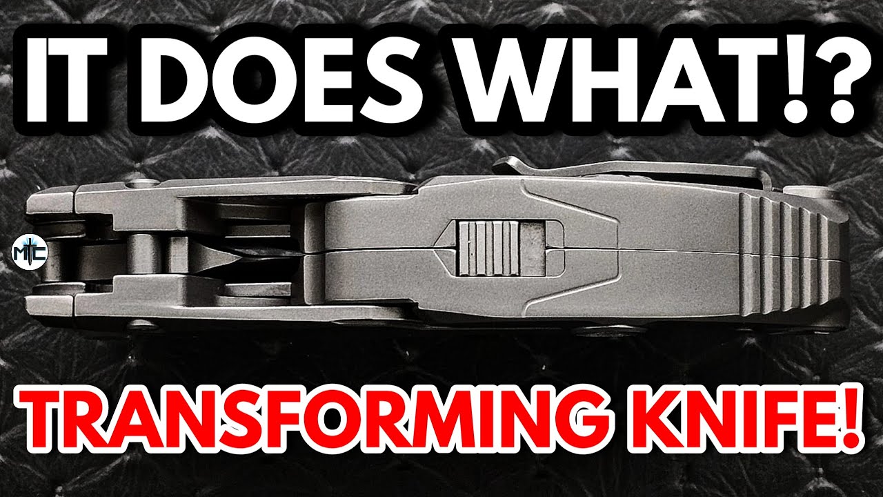 WAY TOO COOL! A REAL Transforming Pocket Knife? TWO SEPARATE LOCKING ...