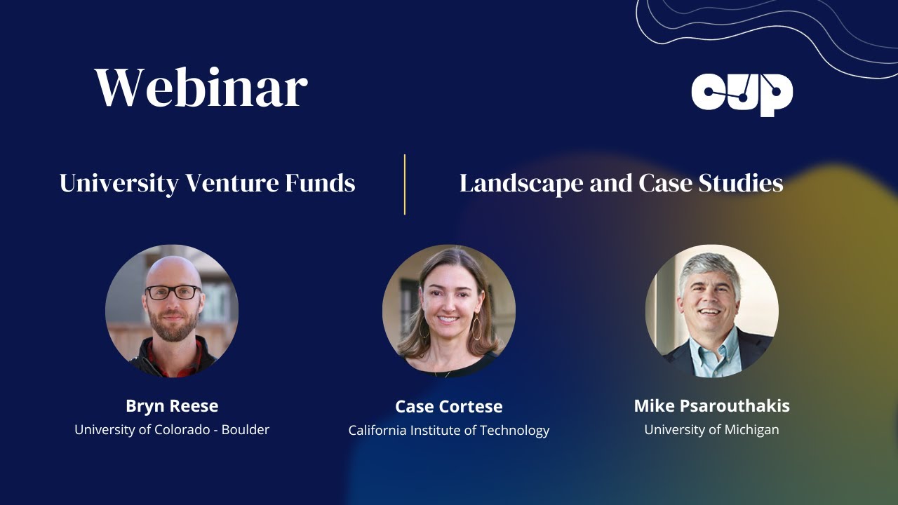 University Venture Funds - Landscape and Case Studies - YouTube