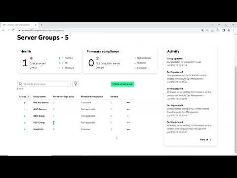 HPE GreenLake for Compute Ops Management - YouTube