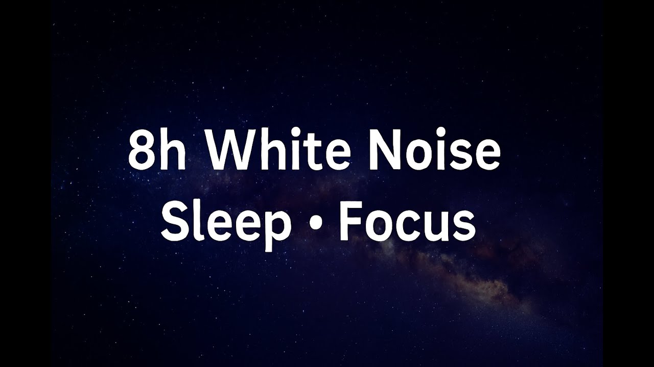8 Hours Dark Screen White Noise | Deep Sleep, Focus, Relaxation - YouTube