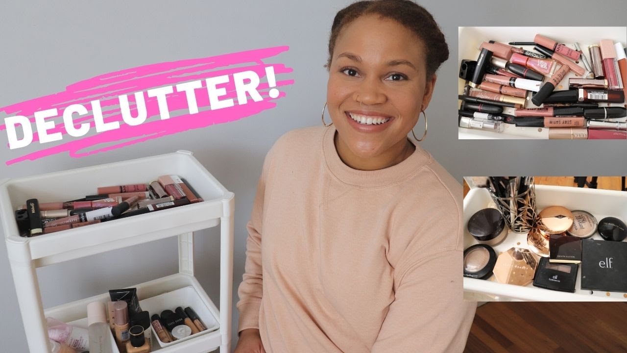 Makeup Declutter & Organization 2020 - YouTube