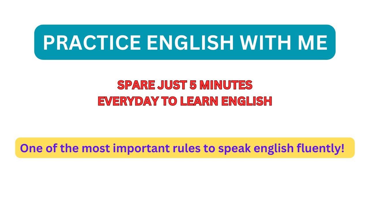 Practice English with me| 5 minutes daily to practice English| Online ...