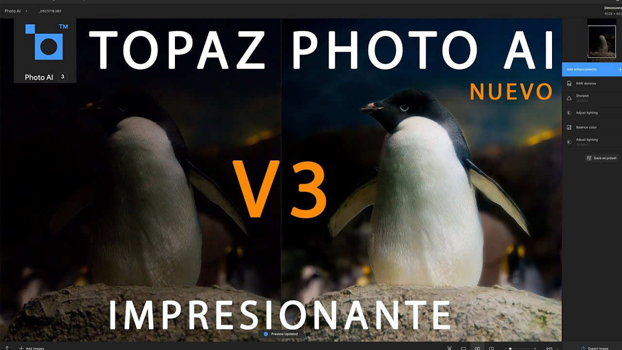 NUEVO TOPAZ PHOTO AI V3 | ¿Vale la Pena? - YouTube