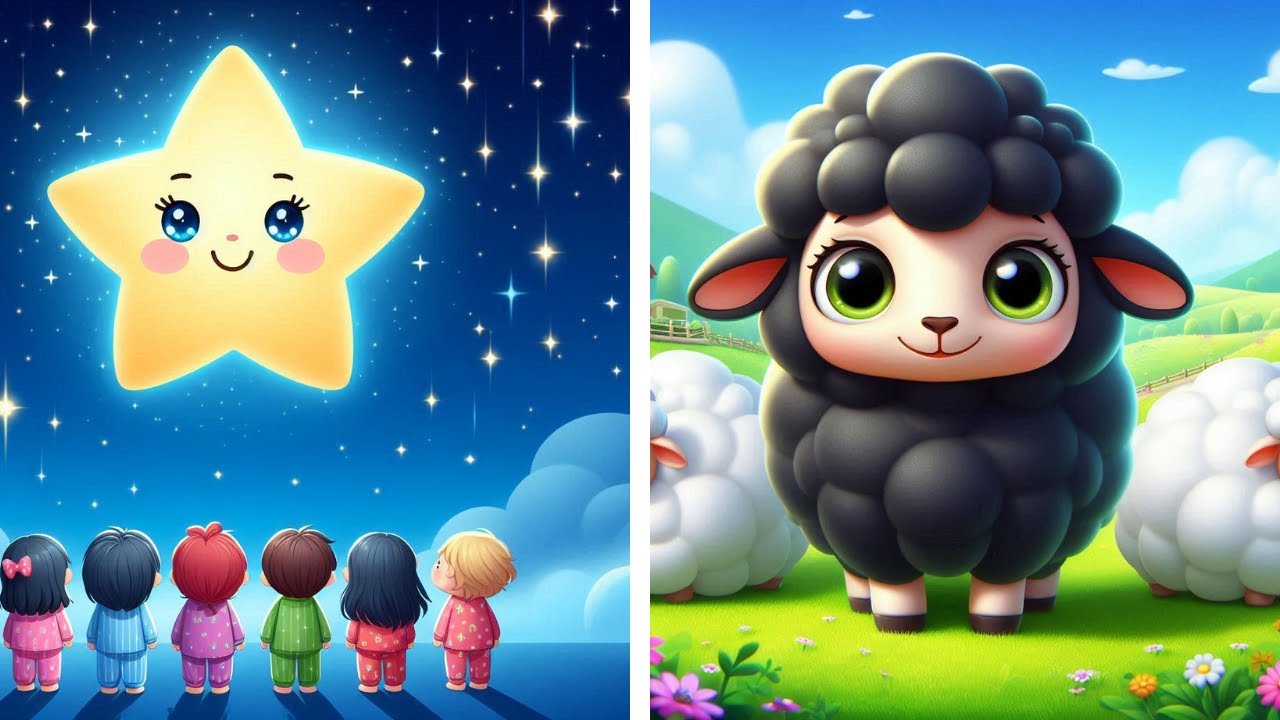 Twinkle, Twinkle, Little Star and Baa Baa Black Sheep Song | Fun ...