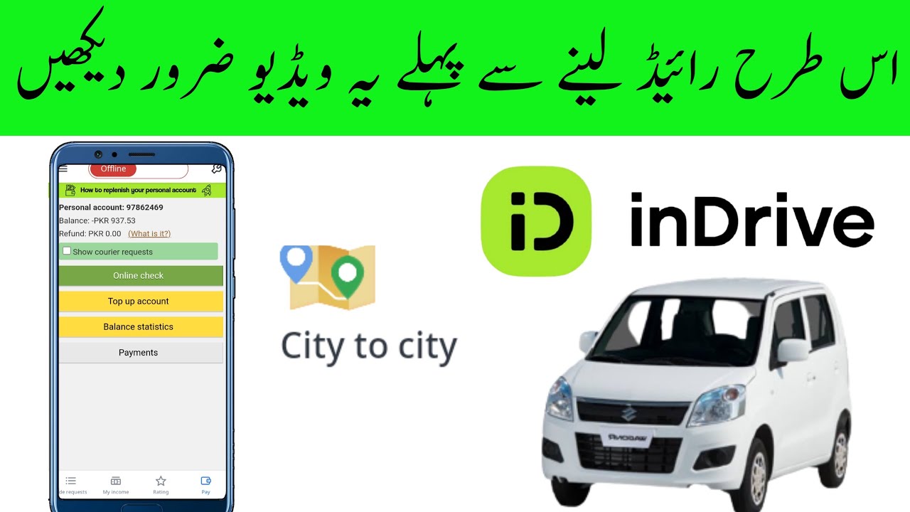 indriver driver app | indriver city to city ride - YouTube