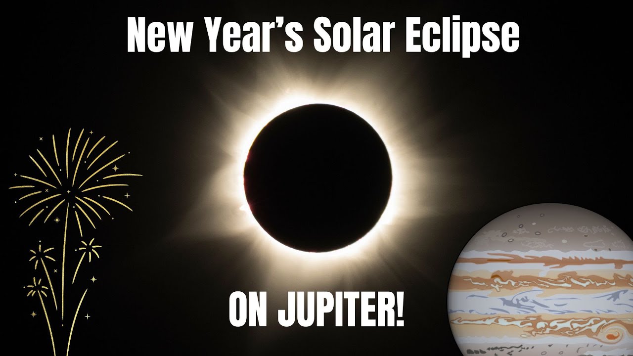 New Year's Solar Eclipse ON JUPITER!!! - YouTube