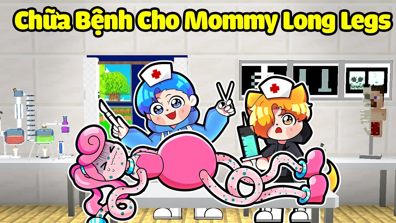 HUY NOOB CHỮA BỆNH CHO MOMMY LONG LEGS TRONG MINECRAFT*HUY NOOB THỬ ...