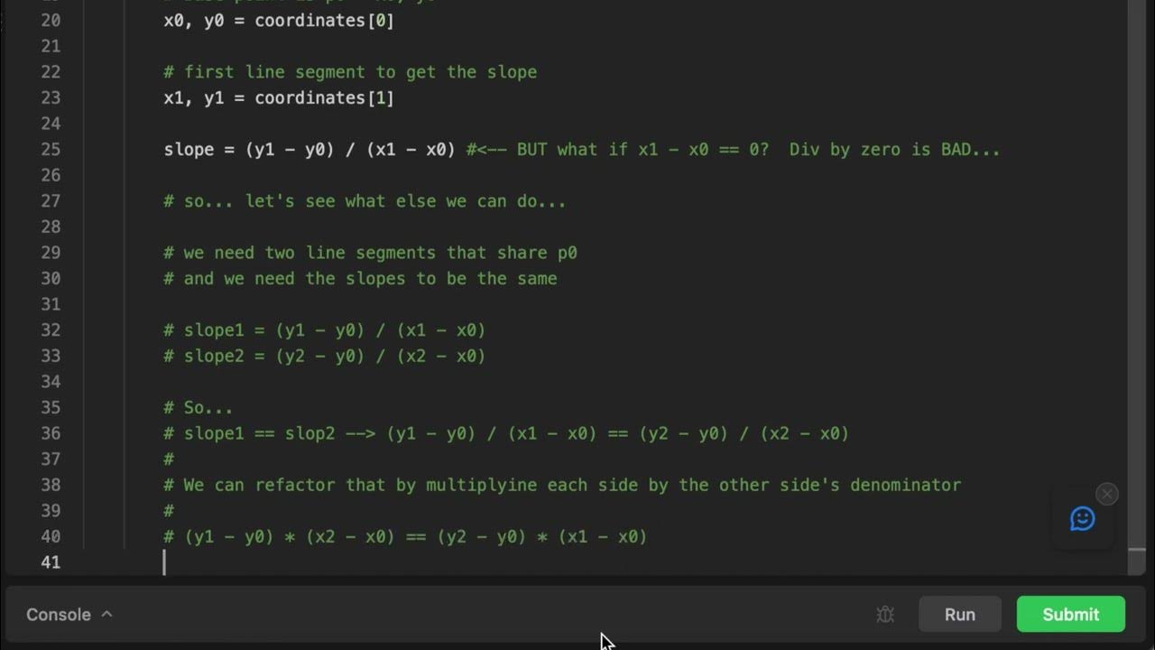 Pomodoro Joe - LeetCode 1232 - easy - - YouTube