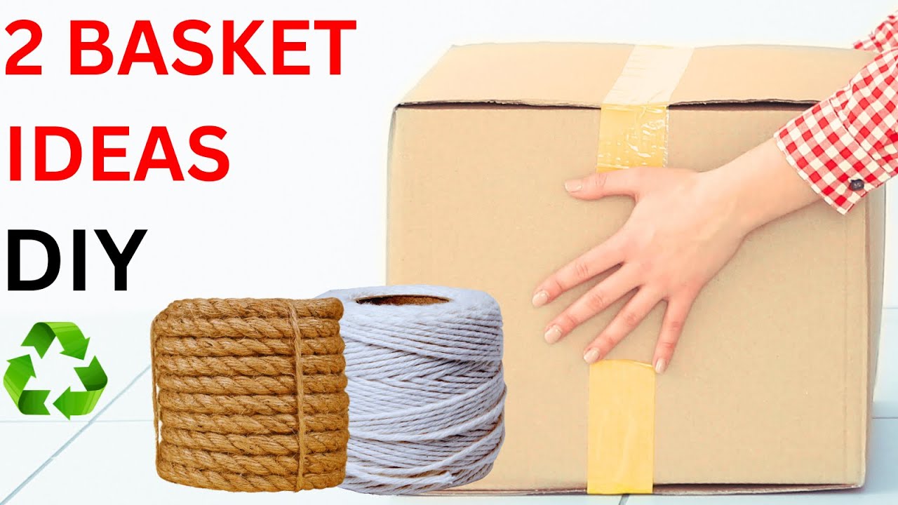 U have never seen these models! 2 DIY rope storage basket-diy ...