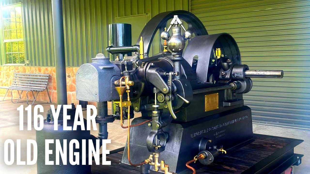 1906 5HP Hornsby Oil Engine Restoration & Run - YouTube