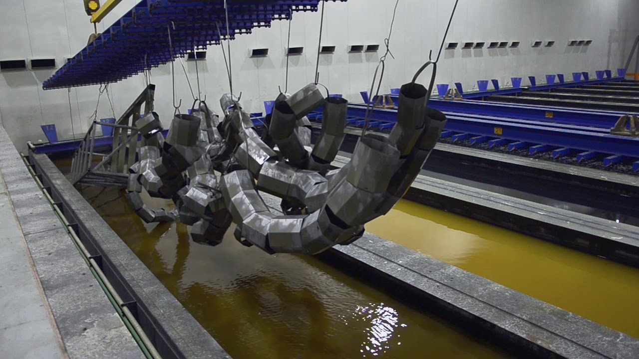 Hot Dip Galvanizing Automatic System _ EstGal 2018 (Avrasya Galvaniz Ankara) Kettle: 1,8 x 13 x ...