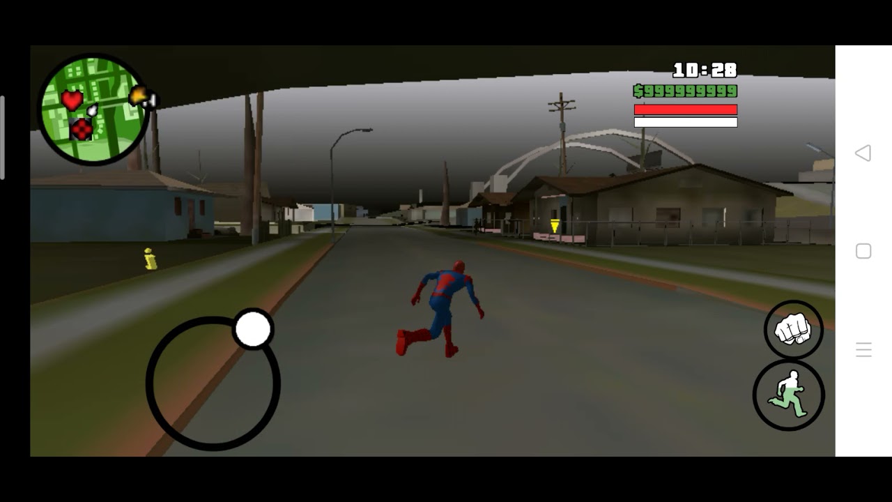 GTA SA spider man cj mod on android and pc - YouTube