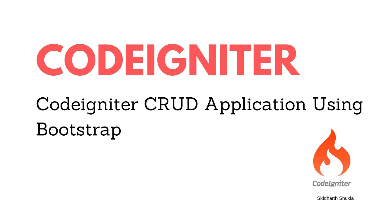 Codeigniter Crud Application Youtube 1397