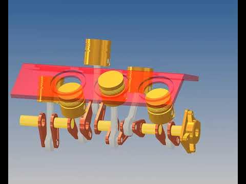 Animación Motor Inventor - YouTube