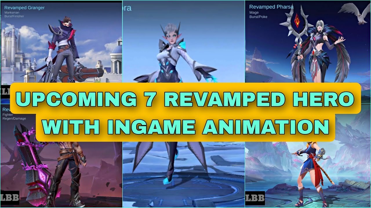 UPCOMING 7 REVAMPED HERO NEW LOOK AND INGAME ANIMATION | REVAMPED ...
