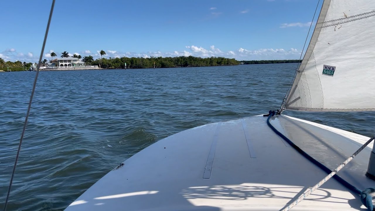 Sailing a Flying Scot on the Florida Intracoastal - YouTube