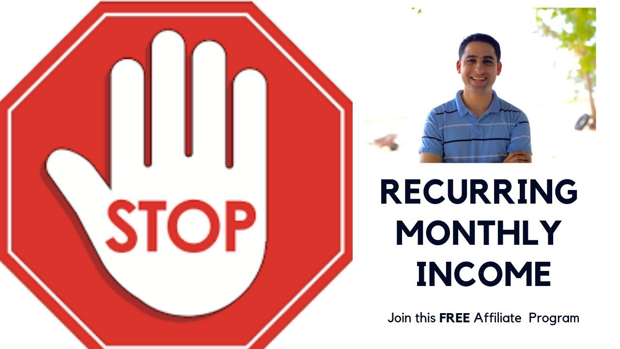 Free Affiliate Program with recurring monthly income - YouTube