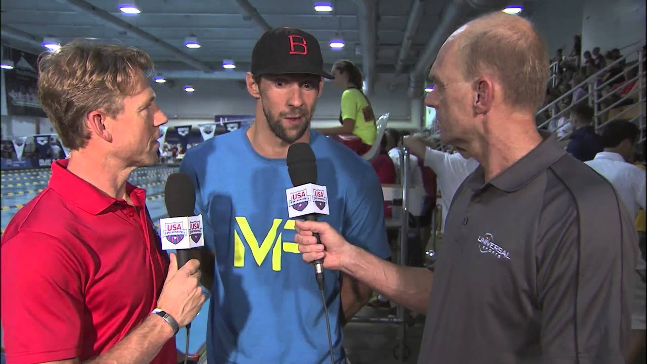 Michael Phelps Interview at the Arena Pro Swim Series at Charlotte ...