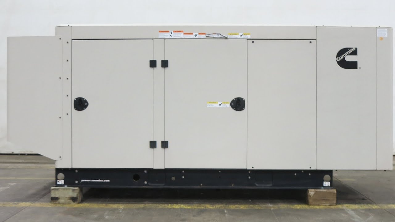 Cummins C80N6 80 kW natural gas generator QSJ5.9G-G3 engine, 84 Hrs, Yr ...