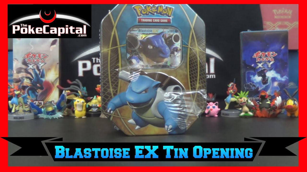 Pokemon Blastoise EX Tin Opening - YouTube