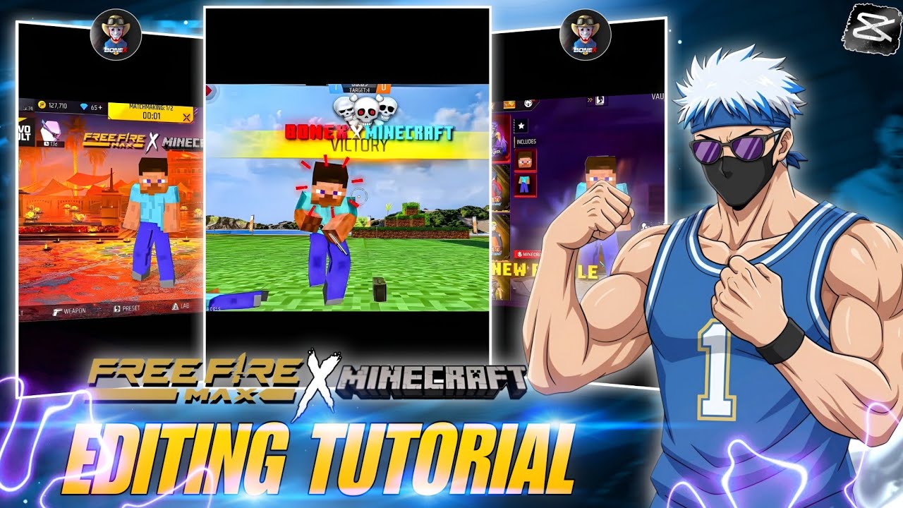 Free fire x minecraft editing tutorial 😱 || bonex4ff editing tutorial 😱 ...
