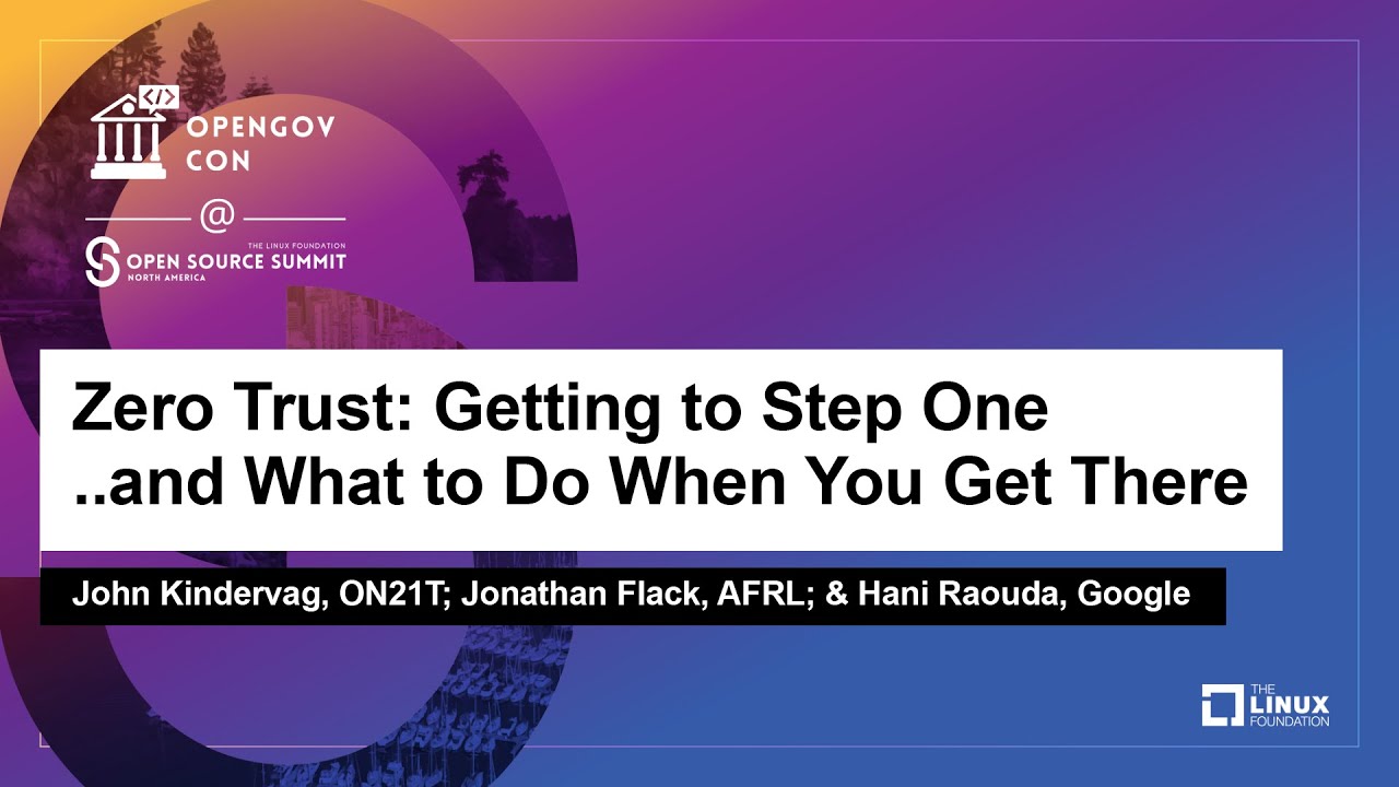 Zero Trust: Getting to Step One..and What to Do When You Get There ...