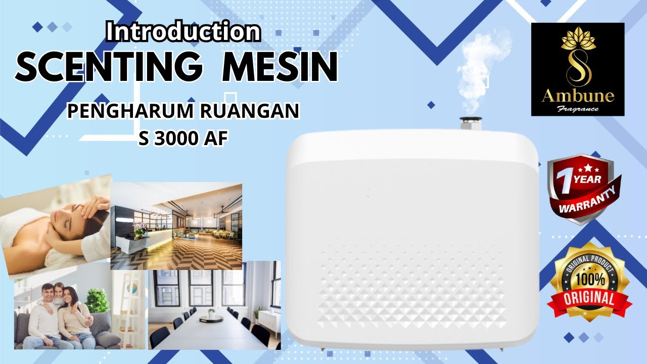 Introduction Smart Scent Diffuser Type S 3000 AF | Ambune Fragrance - YouTube