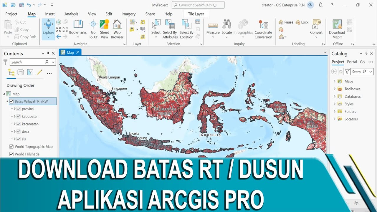 Download Batas RT / RW / Dusun / Jorong | ArcGIS PRO | Data Tambahan ...