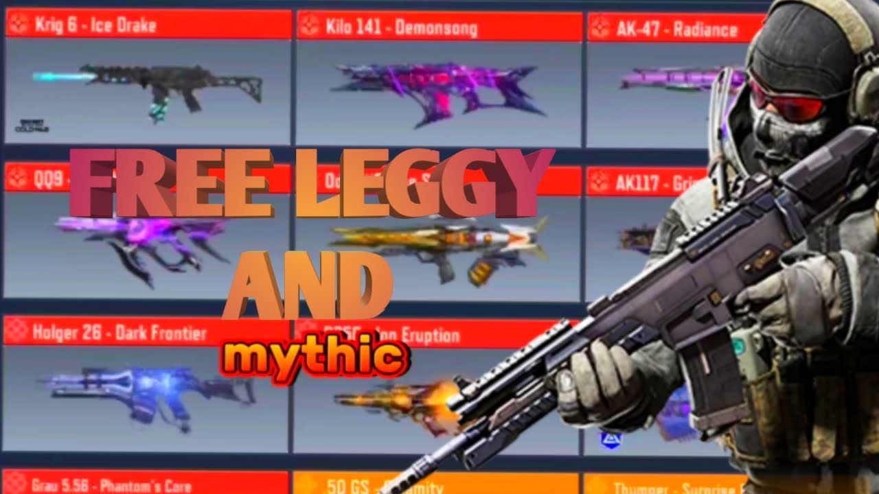How to get FREE legendary and MYTHIC guns Codm Account - YouTube